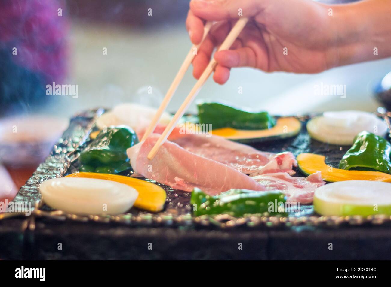 Japanese yakiniku grill meat in hi-res stock photography and images - Alamy