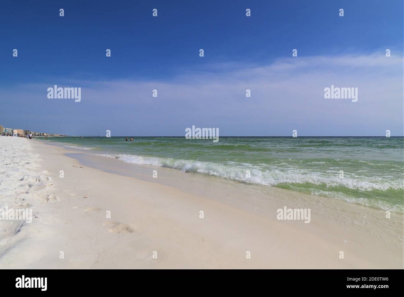 Beautiful view of the beach and the Atlantic Ocean in summer, Gulf of ...