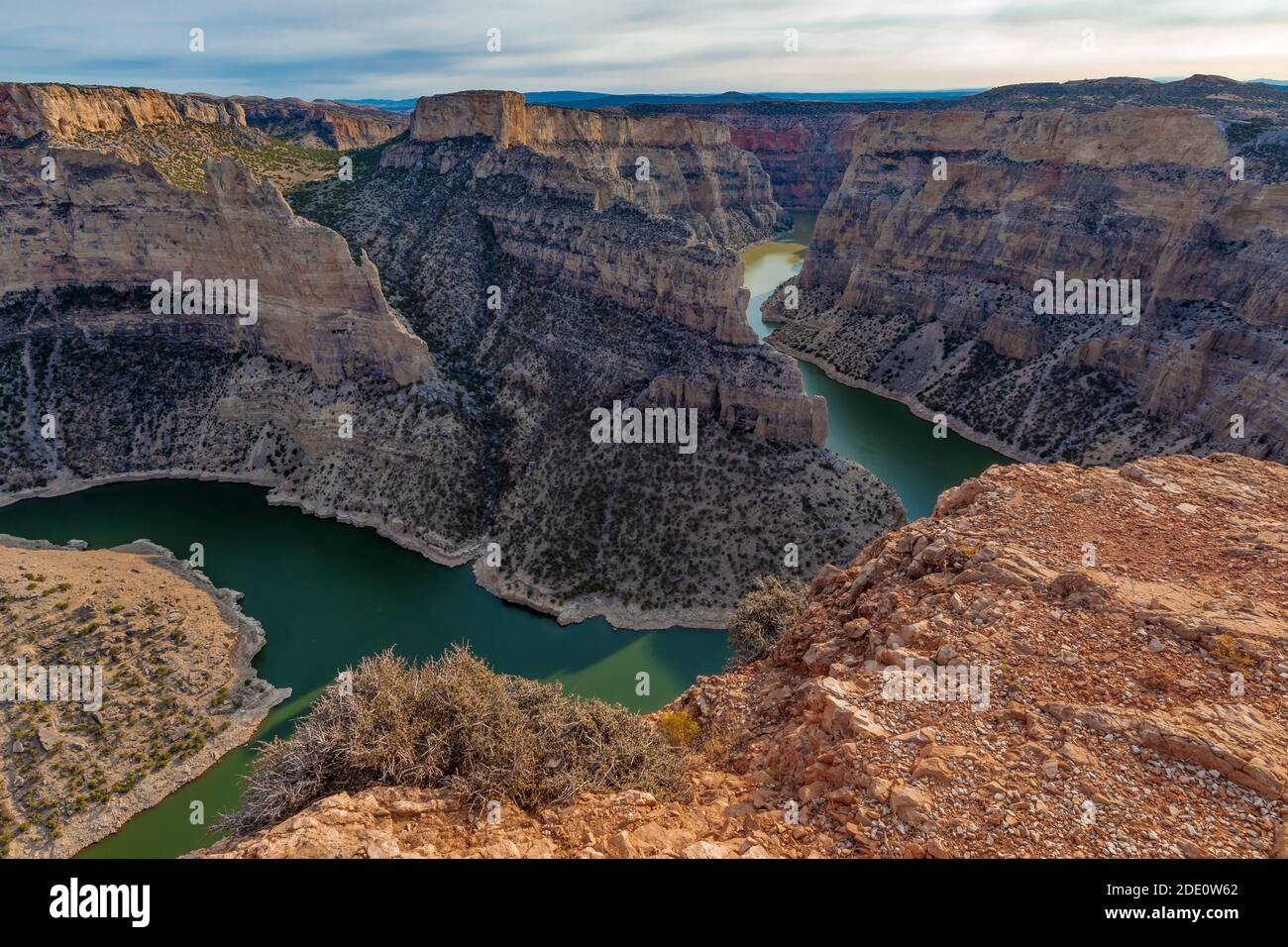 View of Bighorn Lake from Devil Canyon Overlook, Bighorn Canyon ...