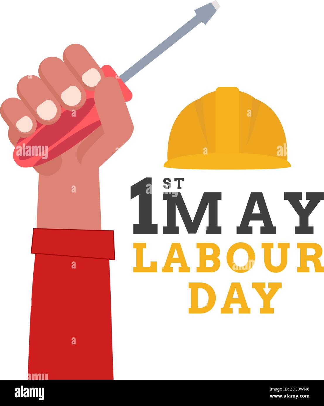 Labour day white picture mechanic worker - Vector Stock Vector Image ...