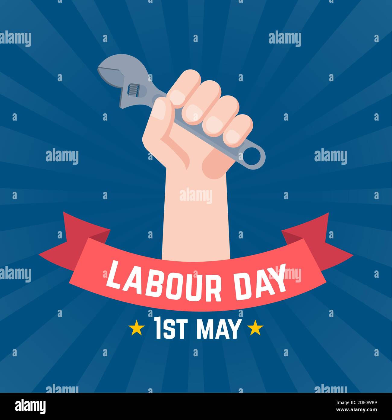 Labour day blue picture hi-res stock photography and images - Alamy