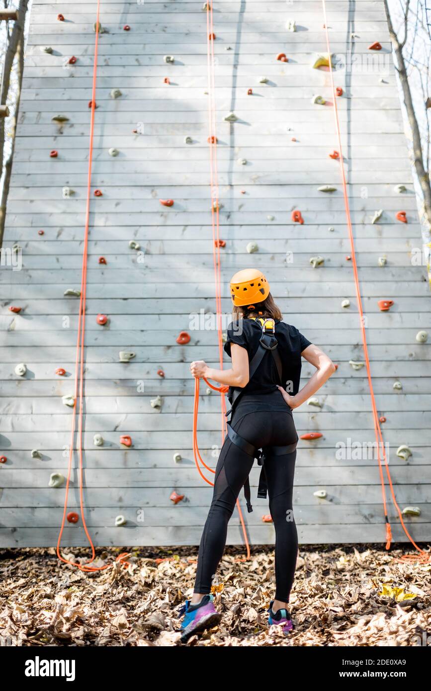 Back of climber with equipment hi-res stock photography and images - Alamy