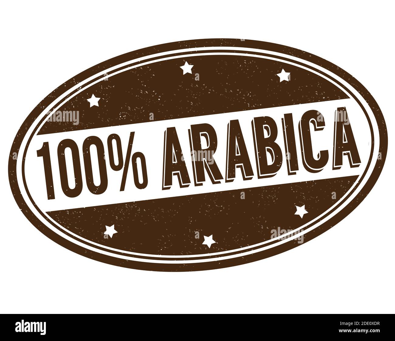 100% arabica grunge rubber stamp on white background, vector ...