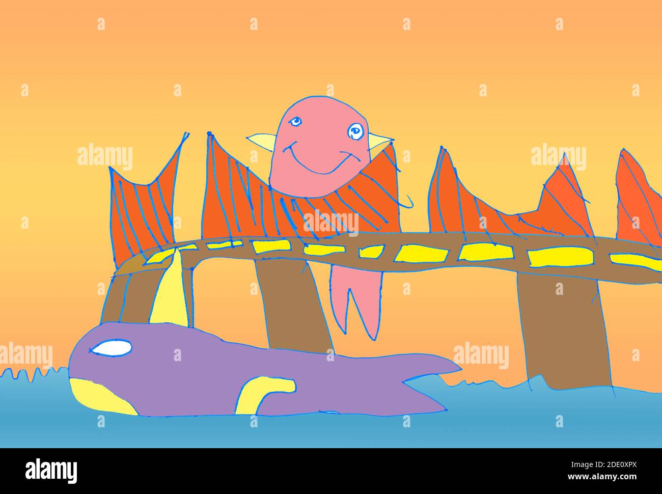 Kids paper bridge hi-res stock photography and images - Alamy