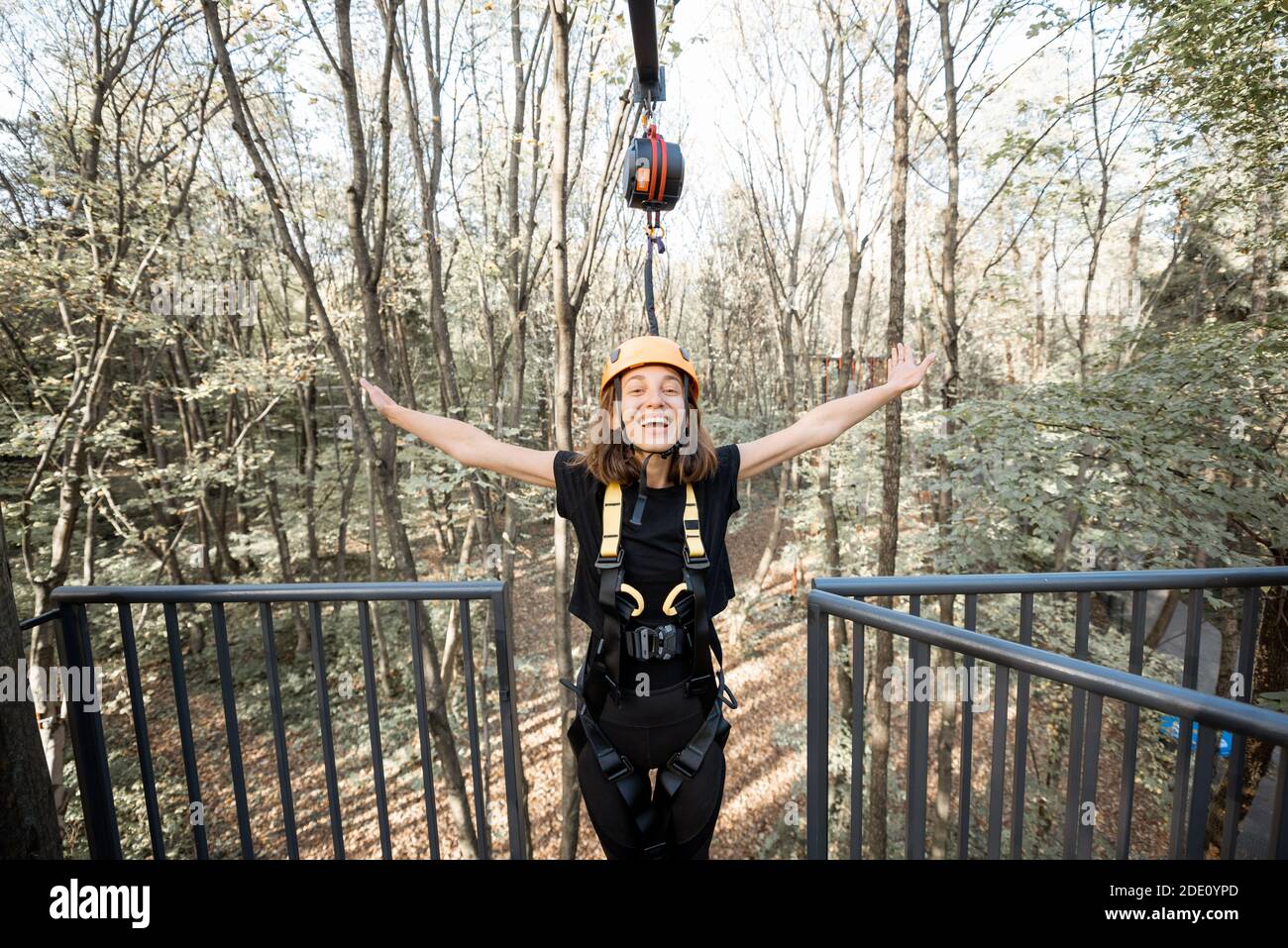 Bungee cord and woman hi-res stock photography and images - Alamy