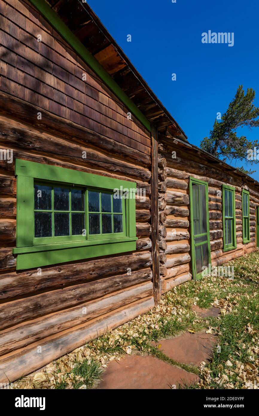 Ranch house at Caroline Lockhart Historic Ranch Site in Bighorn Canyon ...