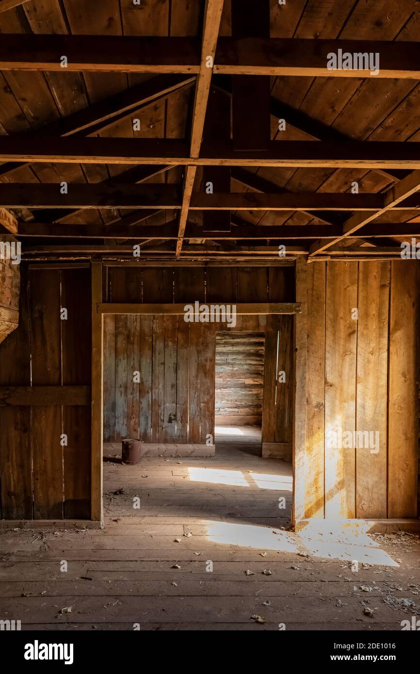 Ranch house interior at Caroline Lockhart Historic Ranch Site in ...