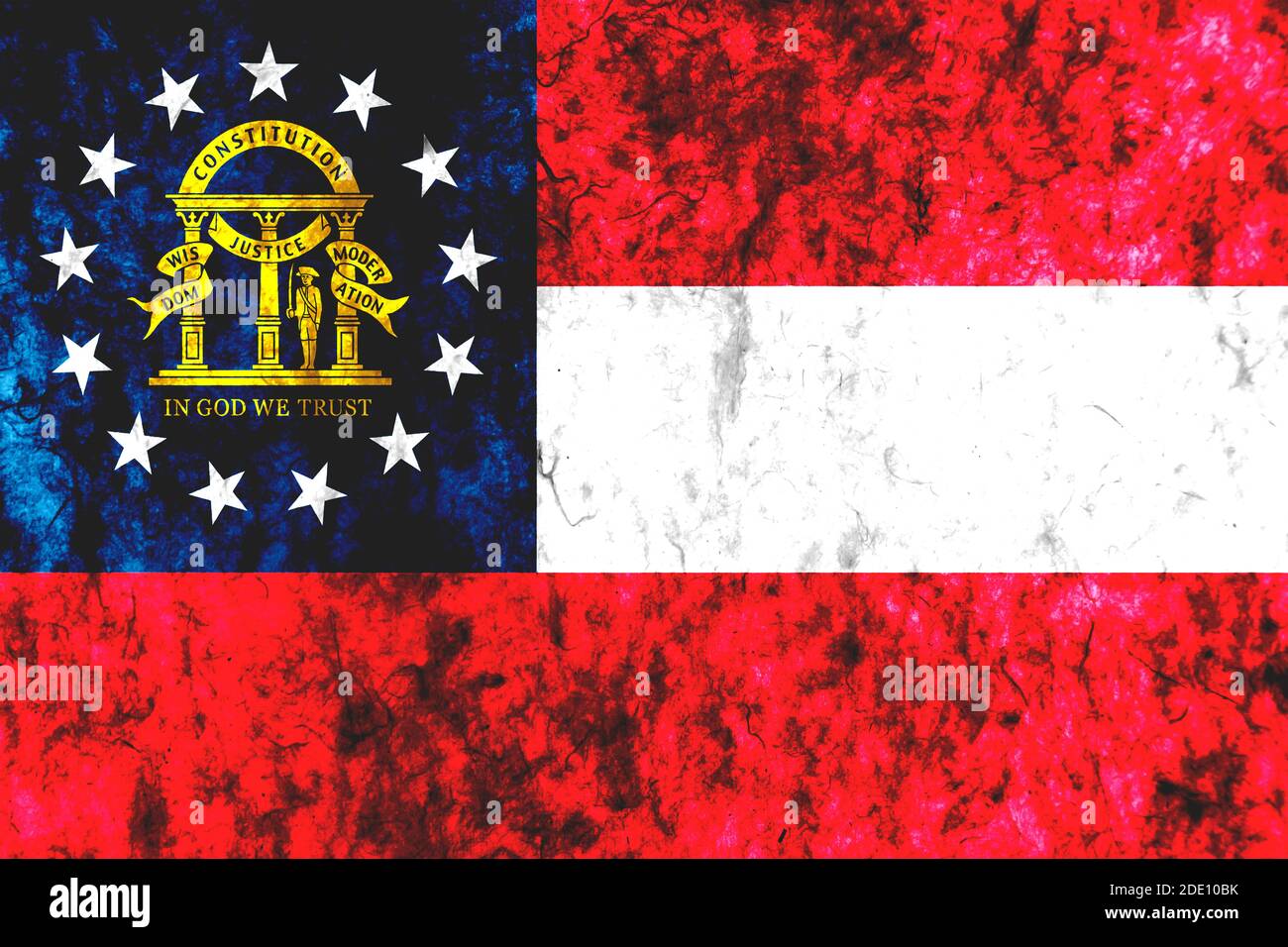 Georgia state flag ga united hi-res stock photography and images - Alamy