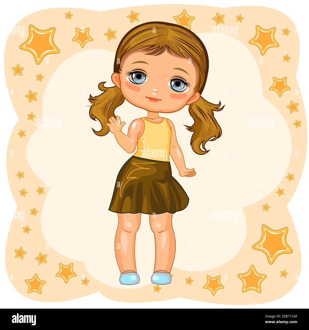 Good Little Girl Cartoon