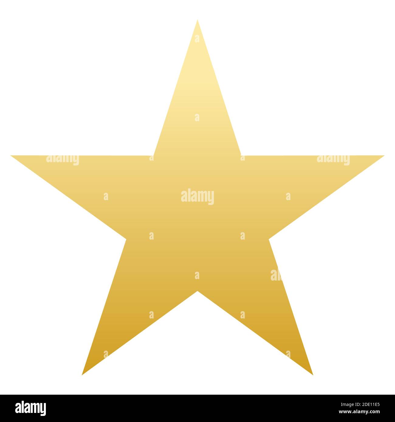 Golden Star. Simple form. white background. vector illustration Stock ...
