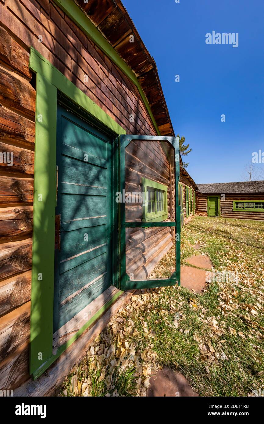 Ranch house at Caroline Lockhart Historic Ranch Site in Bighorn Canyon ...