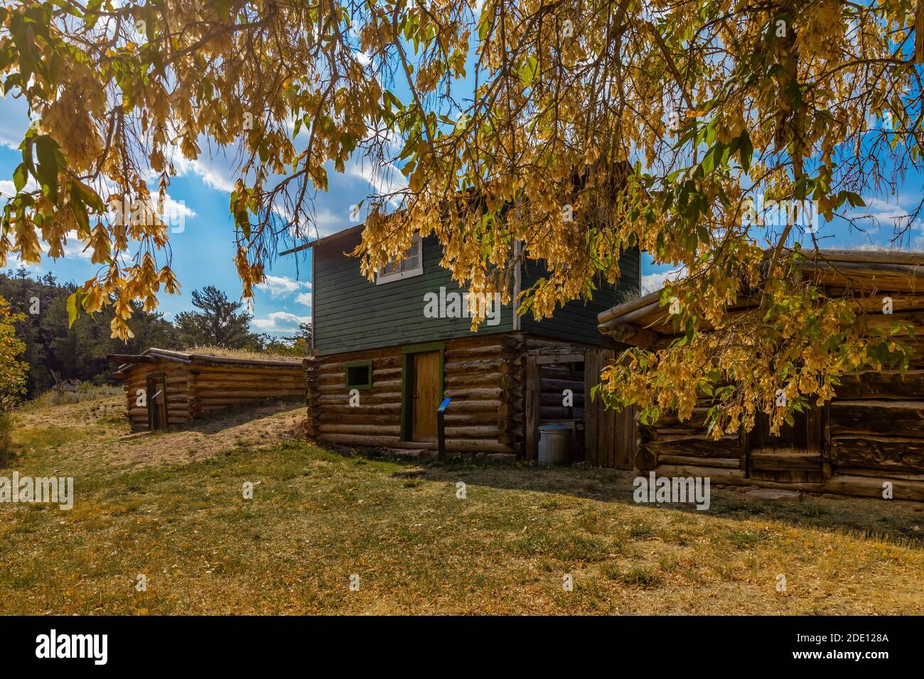 Bunkhouse and Crow'sNest structure at Caroline Lockhart Historic Ranch ...