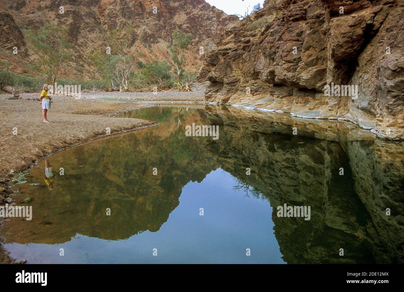 Waterhole at Mount Chambers Gorge, Flinders Ranges, South Australia ...