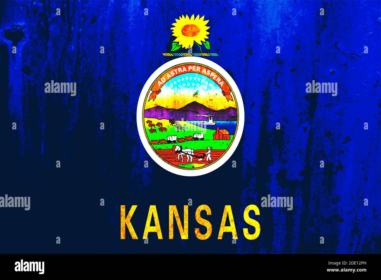 Kansas state flag hi-res stock photography and images - Alamy