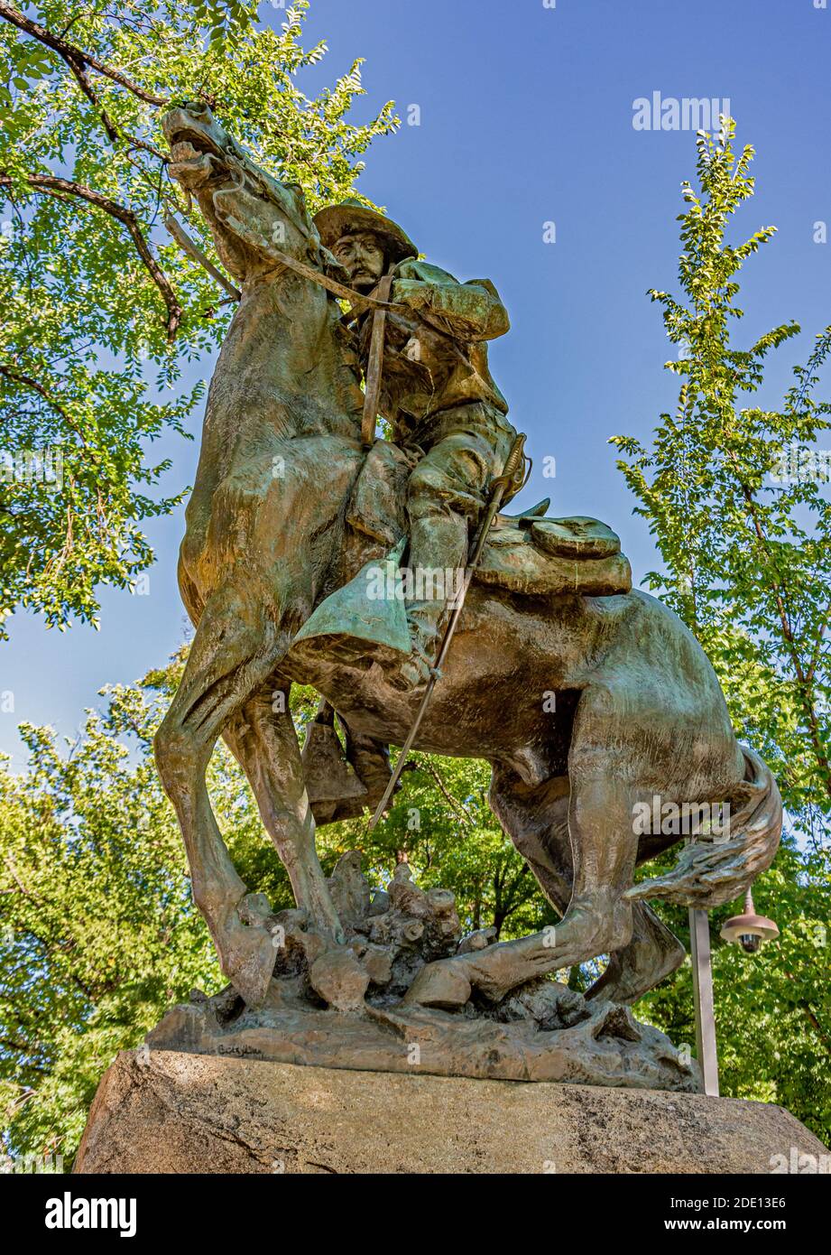 Rough Rider Monument Stock Photo - Alamy