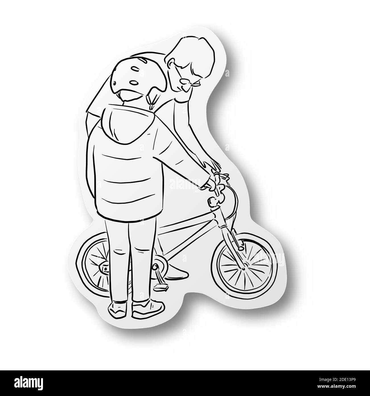 Man boy ride on Cut Out Stock Images & Pictures - Alamy