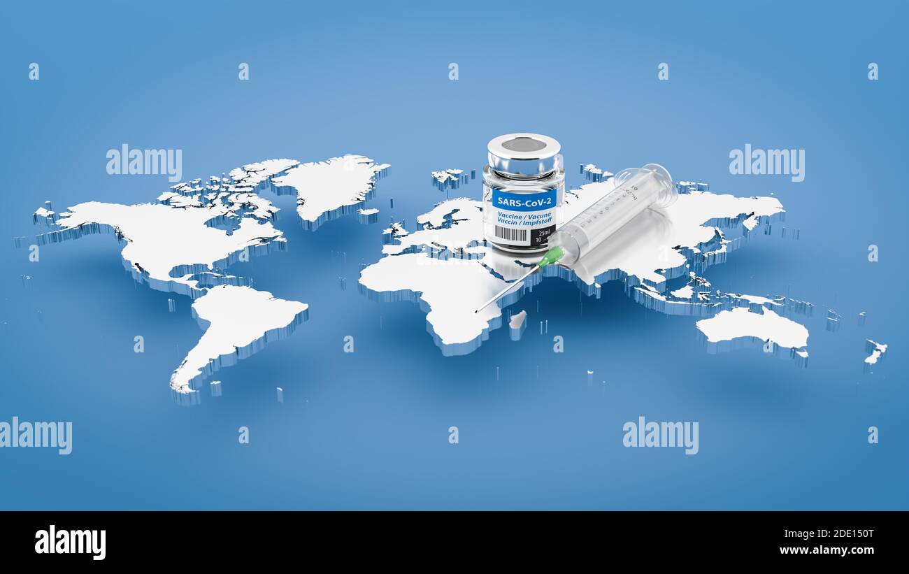 Concept: The world is waiting for a vaccine against SARS-CoV-2 / Covid ...