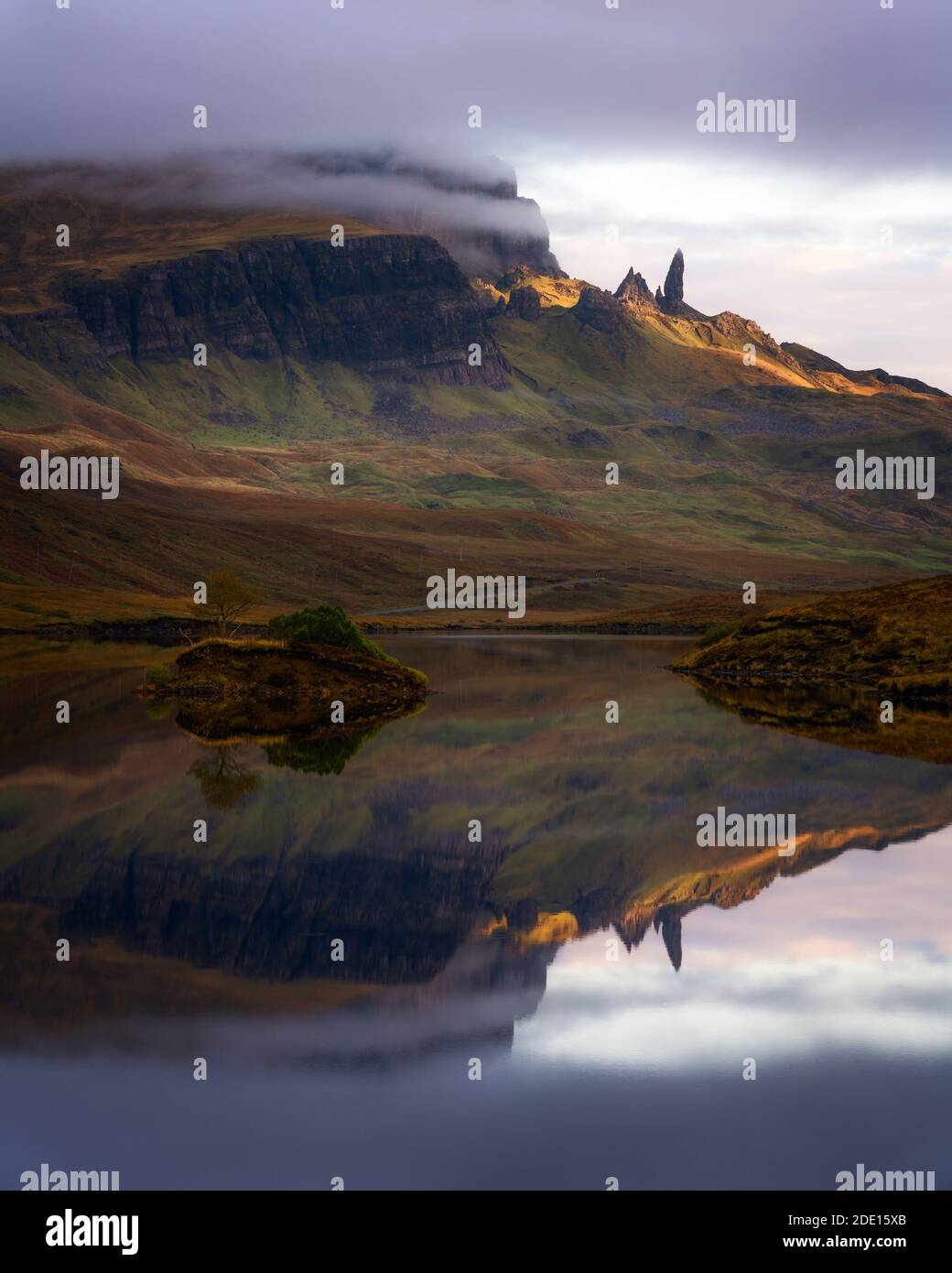Loch Fada and the Old Man of Storr, Isle of Skye, Inner Hebrides ...