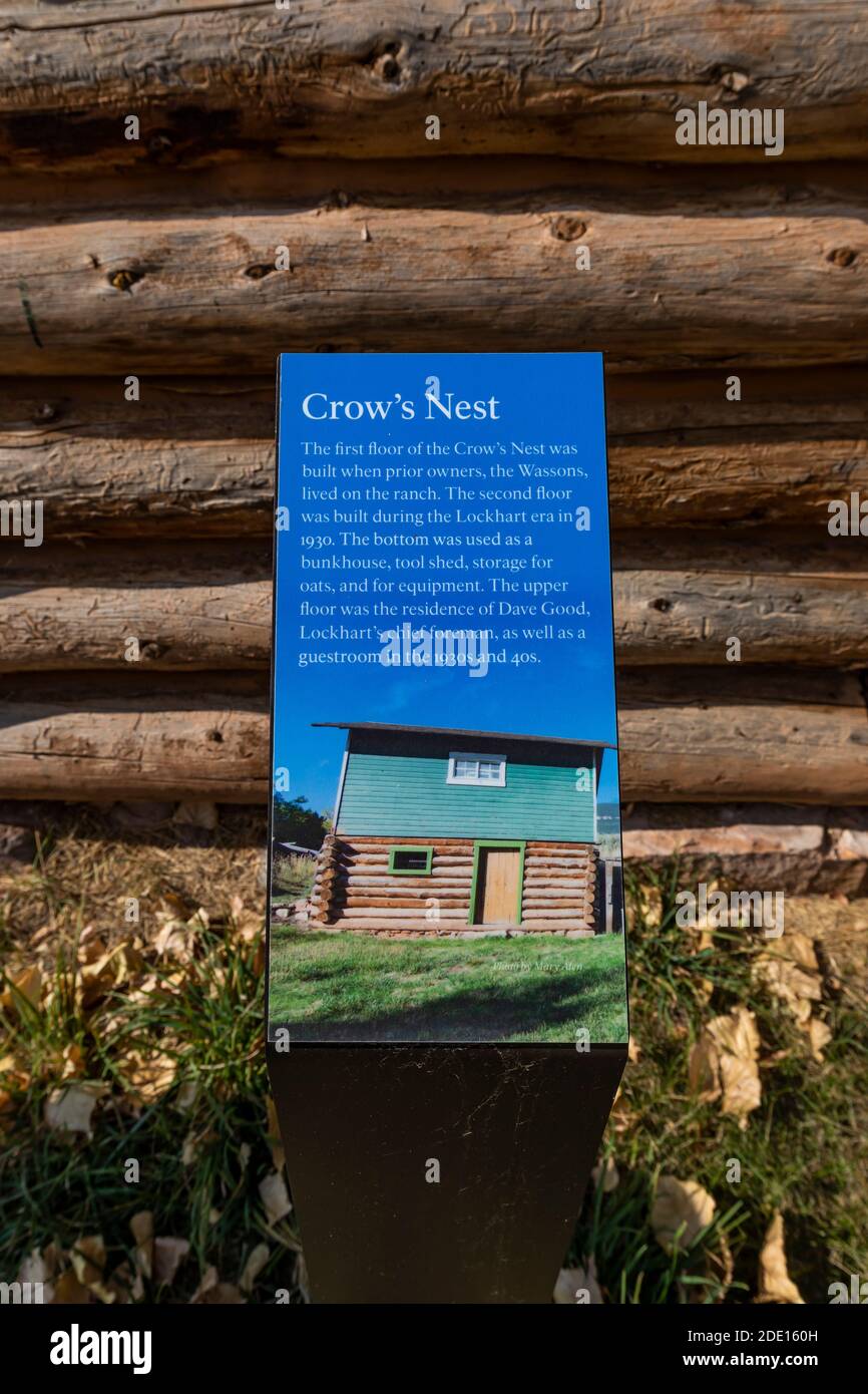 Bunkhouse and Crow'sNest structure at Caroline Lockhart Historic Ranch ...