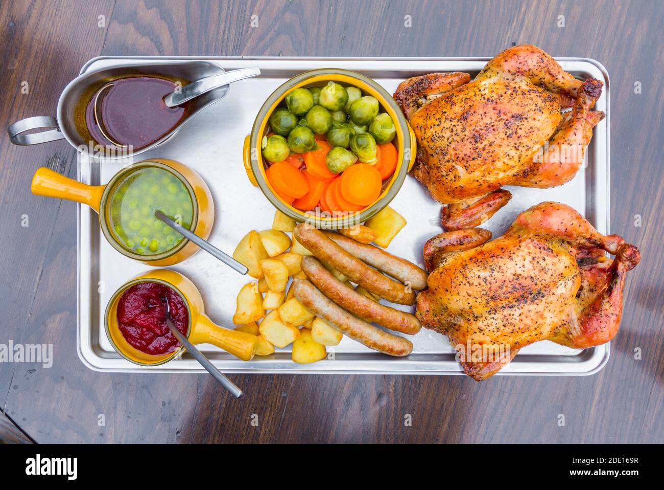 Roast chicken lunch at the Universal Studios in Osaka, Japan Stock ...