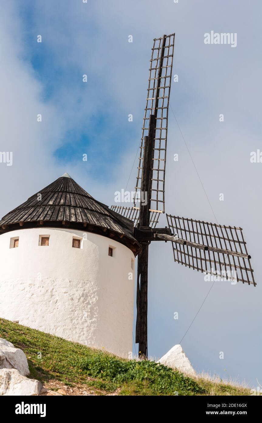 Traditional windmill, agricultural architecture in Campo de Criptana ...