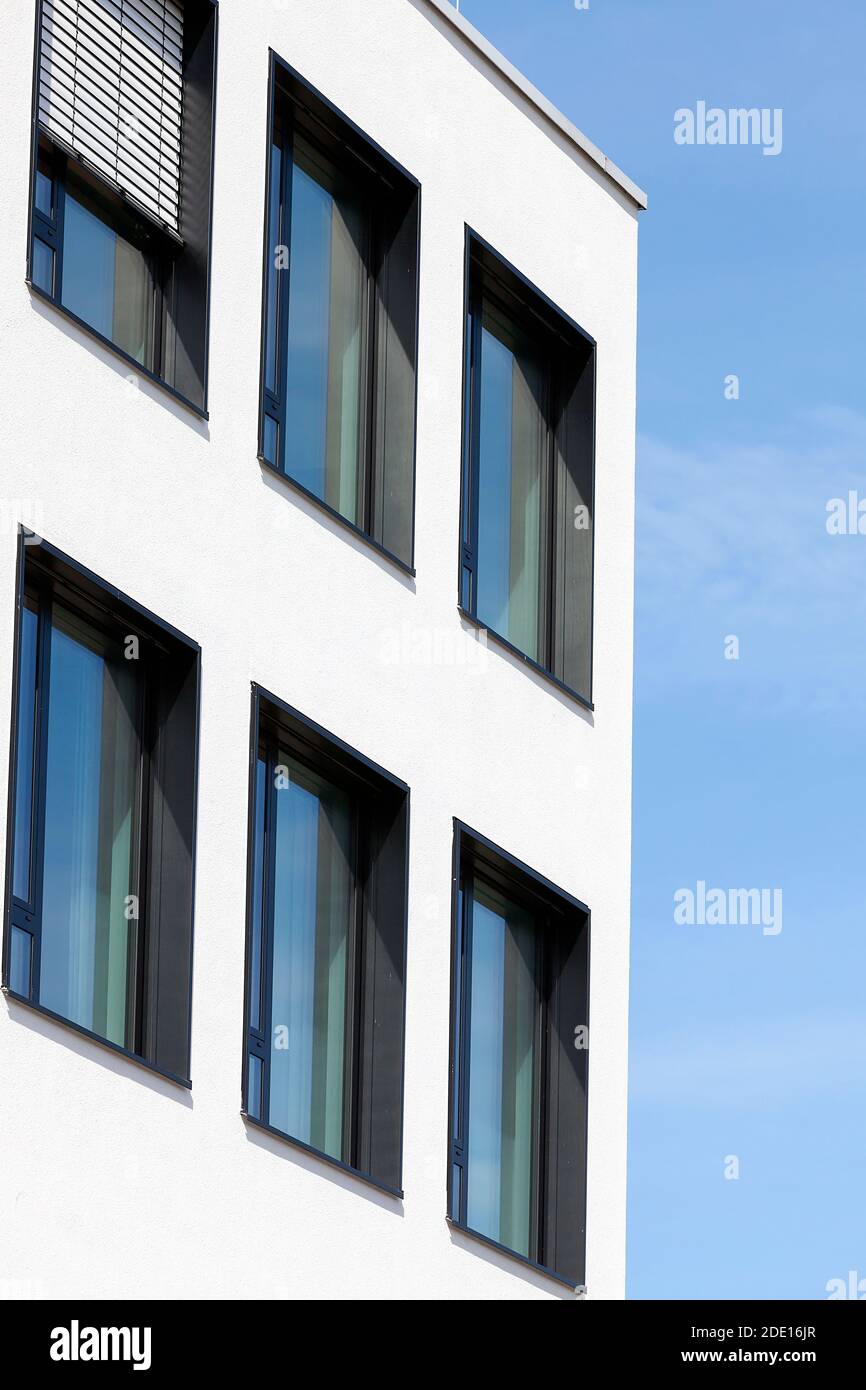 New Modern Glass Building, Facade Stock Photo - Alamy