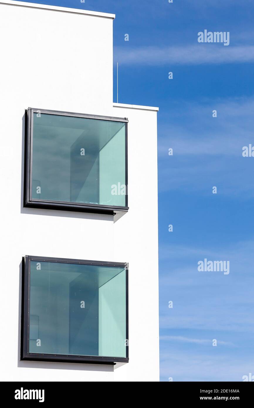 New Modern Glass Building, Facade Stock Photo - Alamy