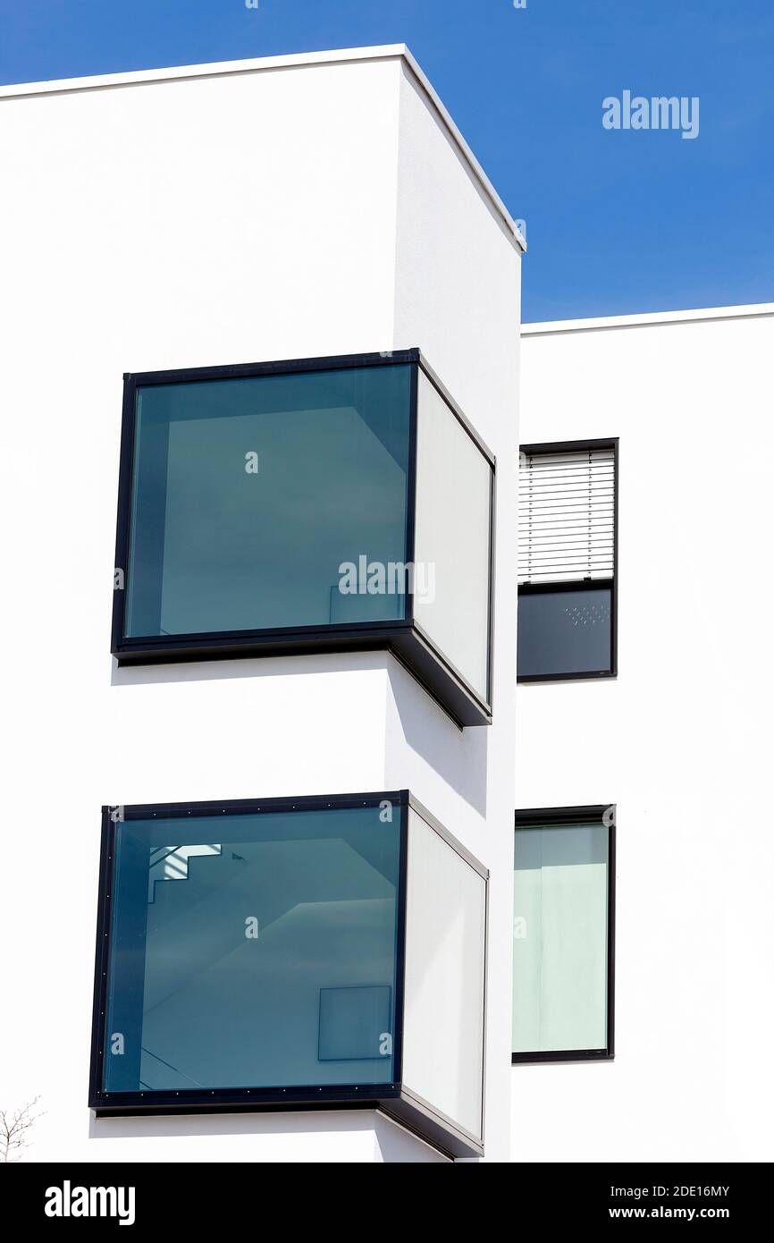 New Modern Glass Building, Facade Stock Photo - Alamy