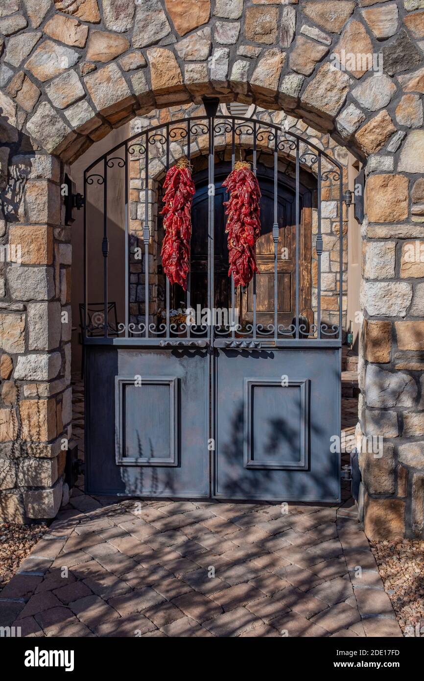 Mexican wrought iron gate hi-res stock photography and images - Alamy