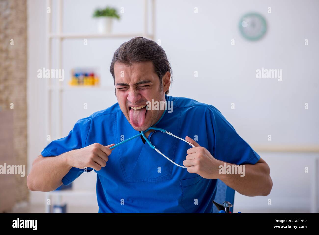 Extremely depressed young man hi-res stock photography and images - Alamy