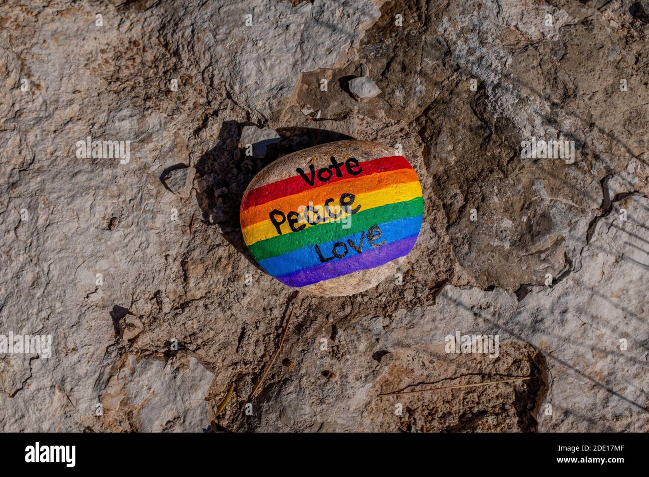 Peace rocks decorated hi-res stock photography and images - Alamy