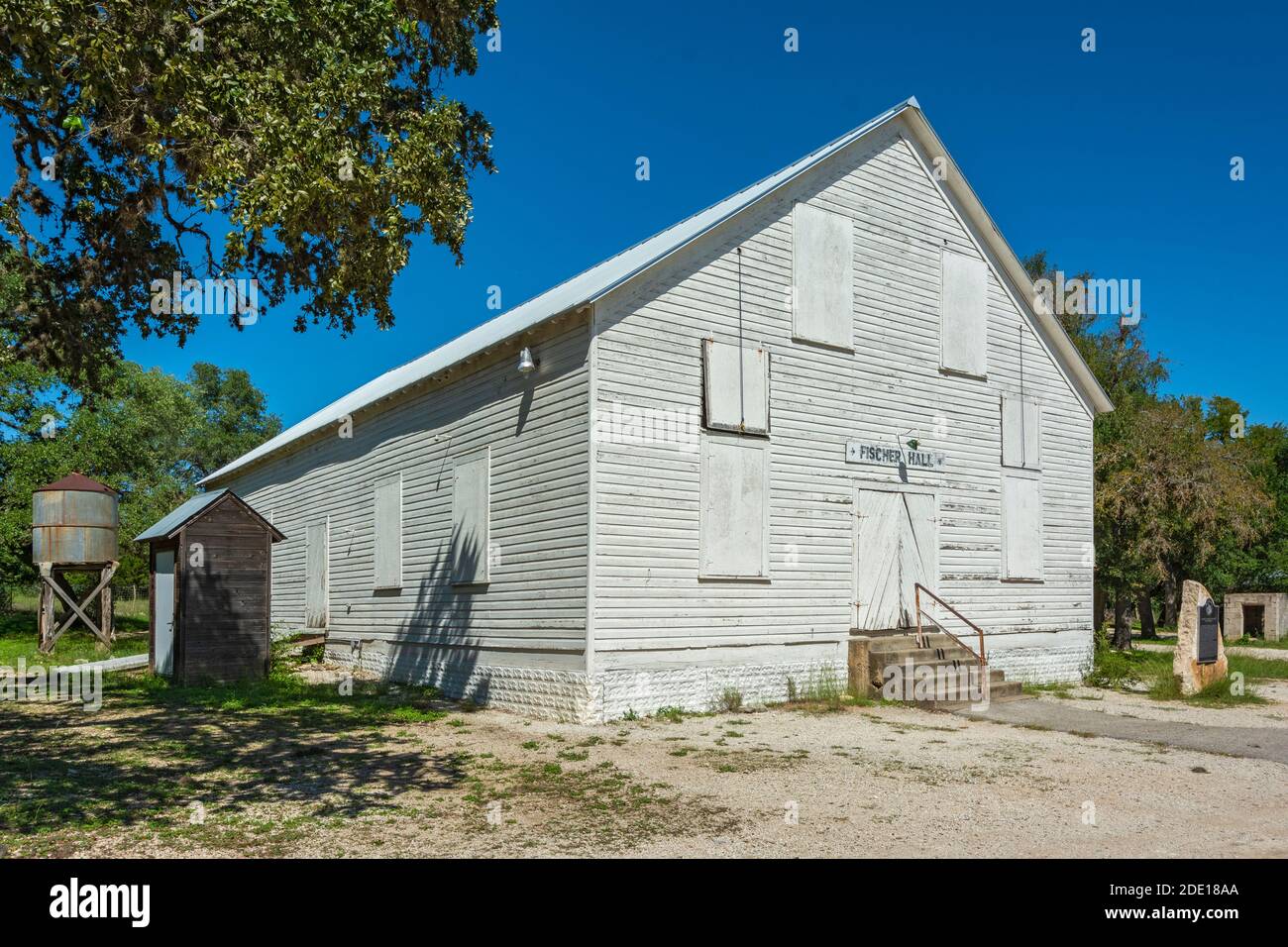 Texas, Comal County, Fischer Hall built 1902 Stock Photo - Alamy