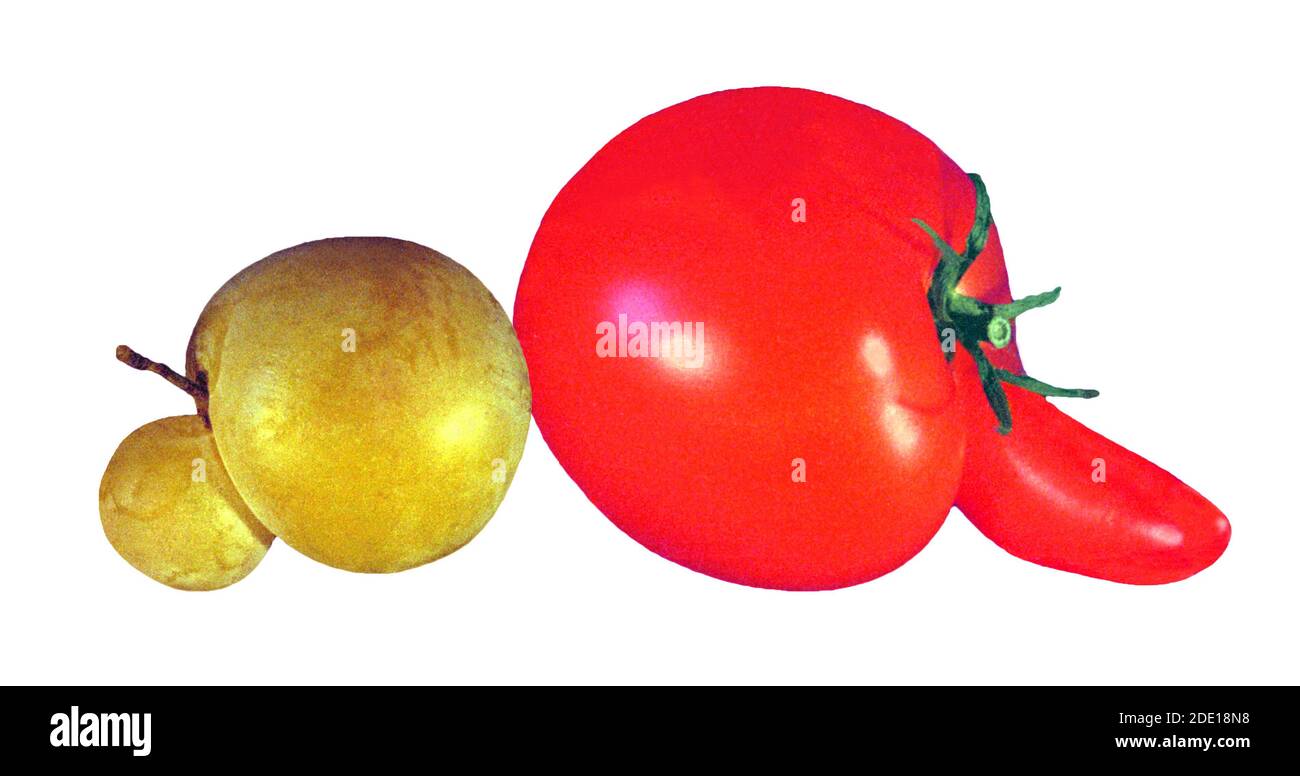 Deformation of fruit Stock Photo - Alamy