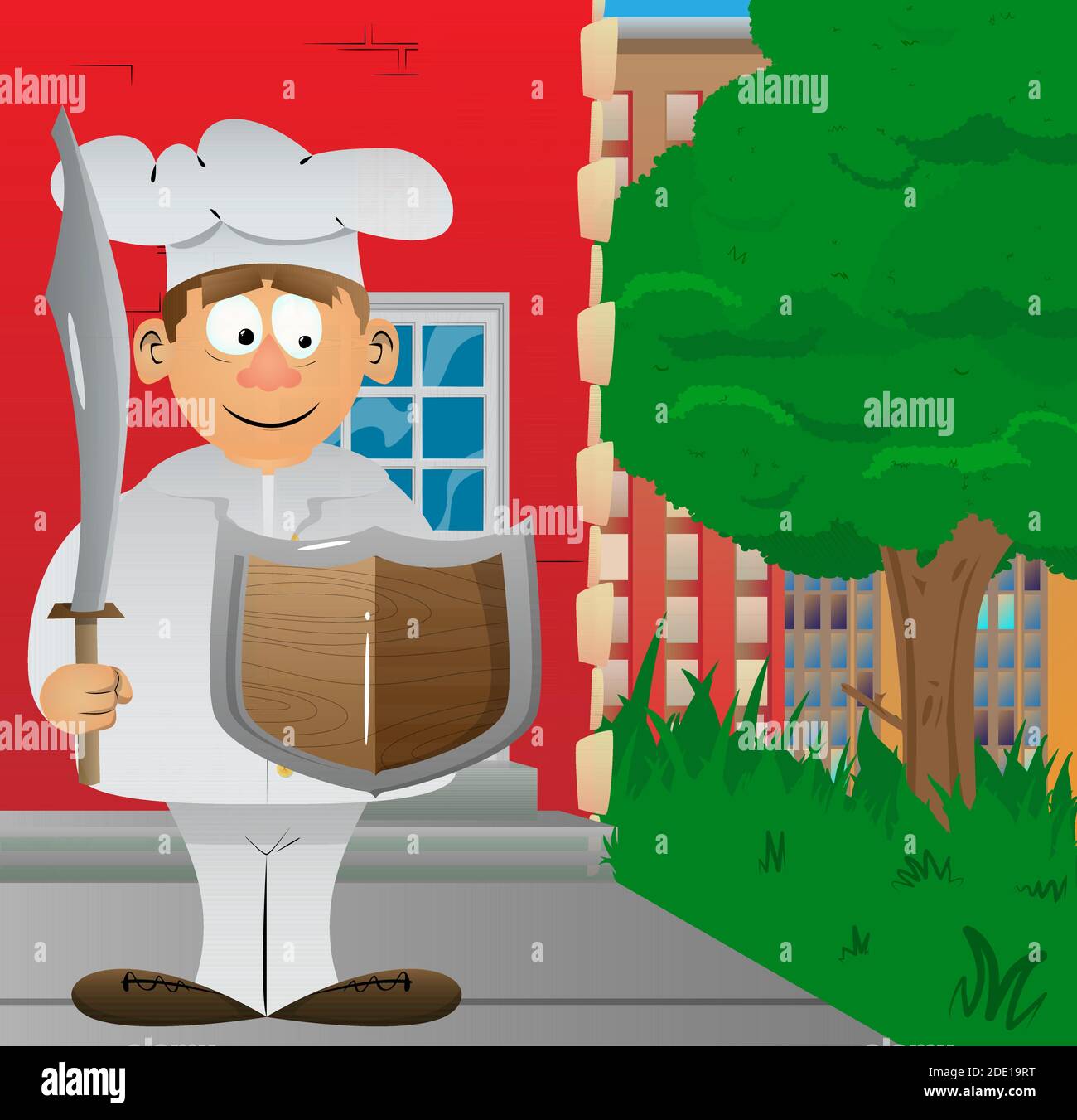 The fat knight Stock Vector Images - Alamy