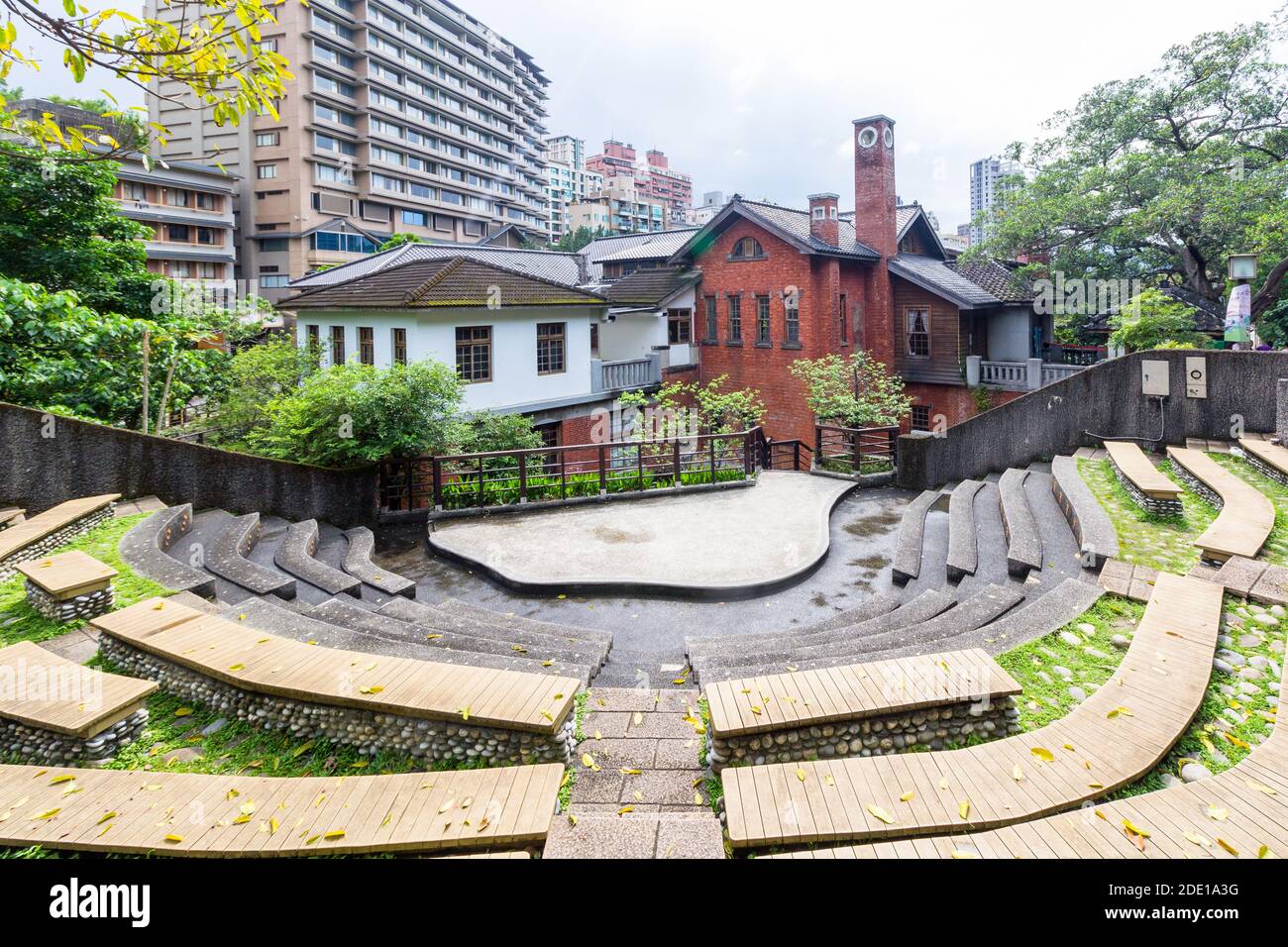 Amphitheater at the Beitou Hot Spring Museum in Taipei, Taiwan Stock ...