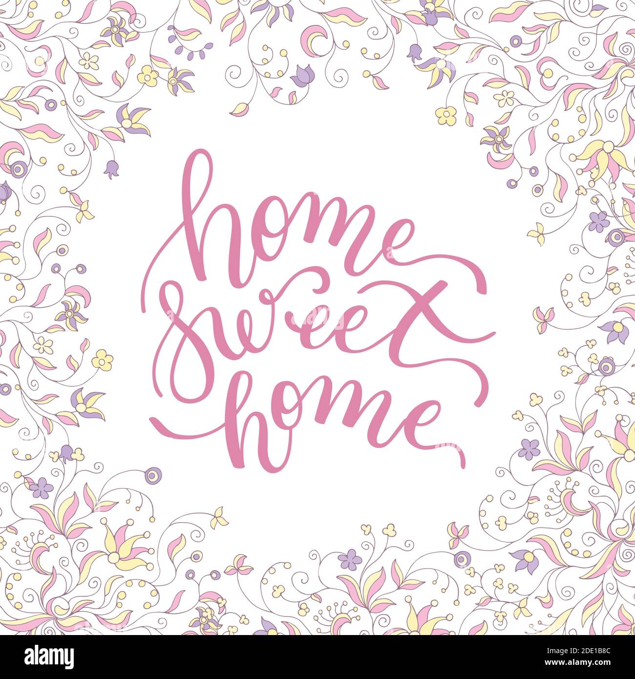Home sweet home Stock Vector Images - Alamy
