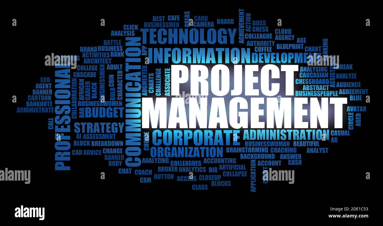 Project Management as a Business Strategy Concept Background Stock ...