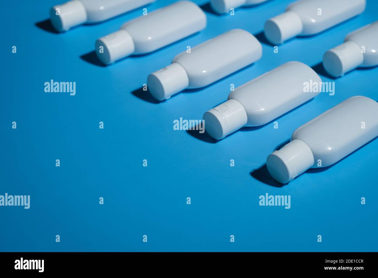 Plastic white medical jars Stock Photo - Alamy