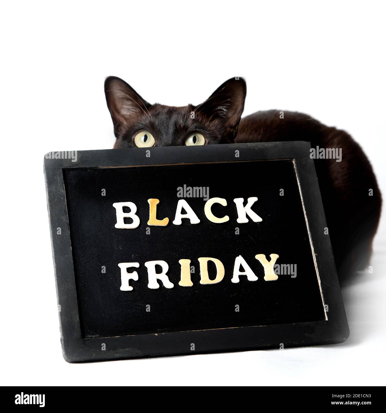 Black friday on yellow background Cut Out Stock Images & Pictures - Alamy
