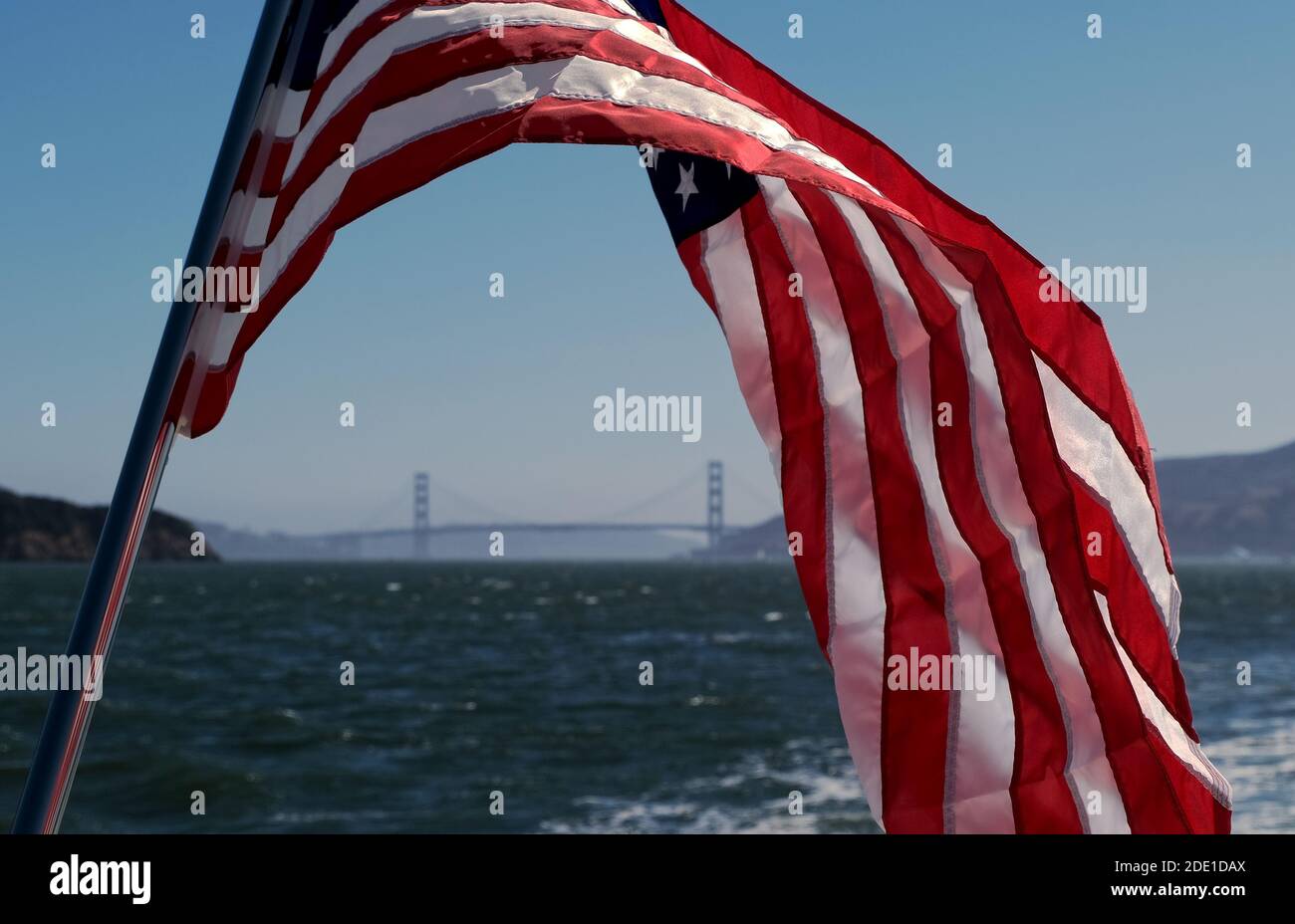 American Flag Arch over Golden Gate Bridge Stock Photo - Alamy