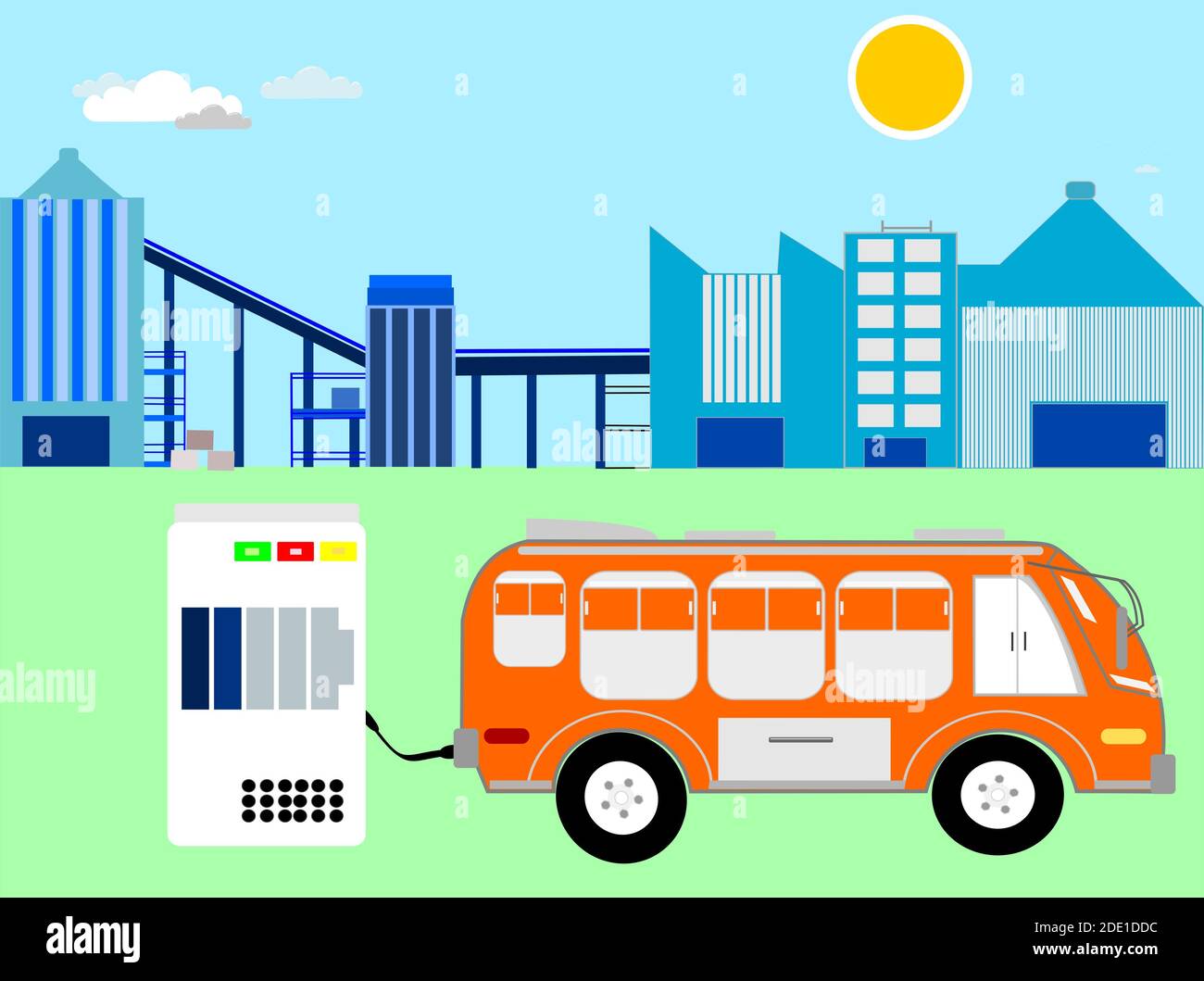 Electric buses charging battery hi-res stock photography and images - Alamy