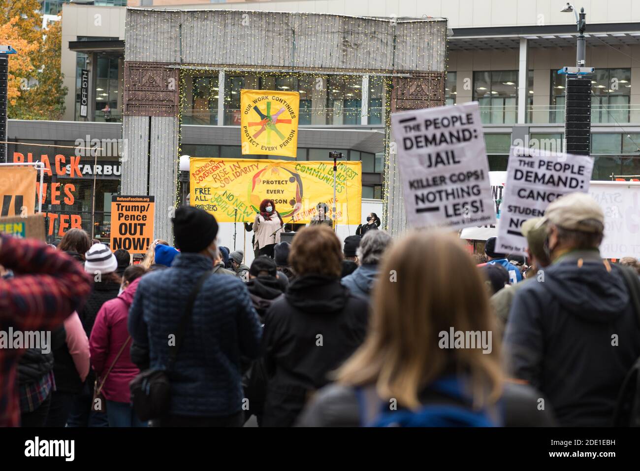 Seattle, USA. 7th Nov, 2020. The Our Work Continues: Protect Every ...