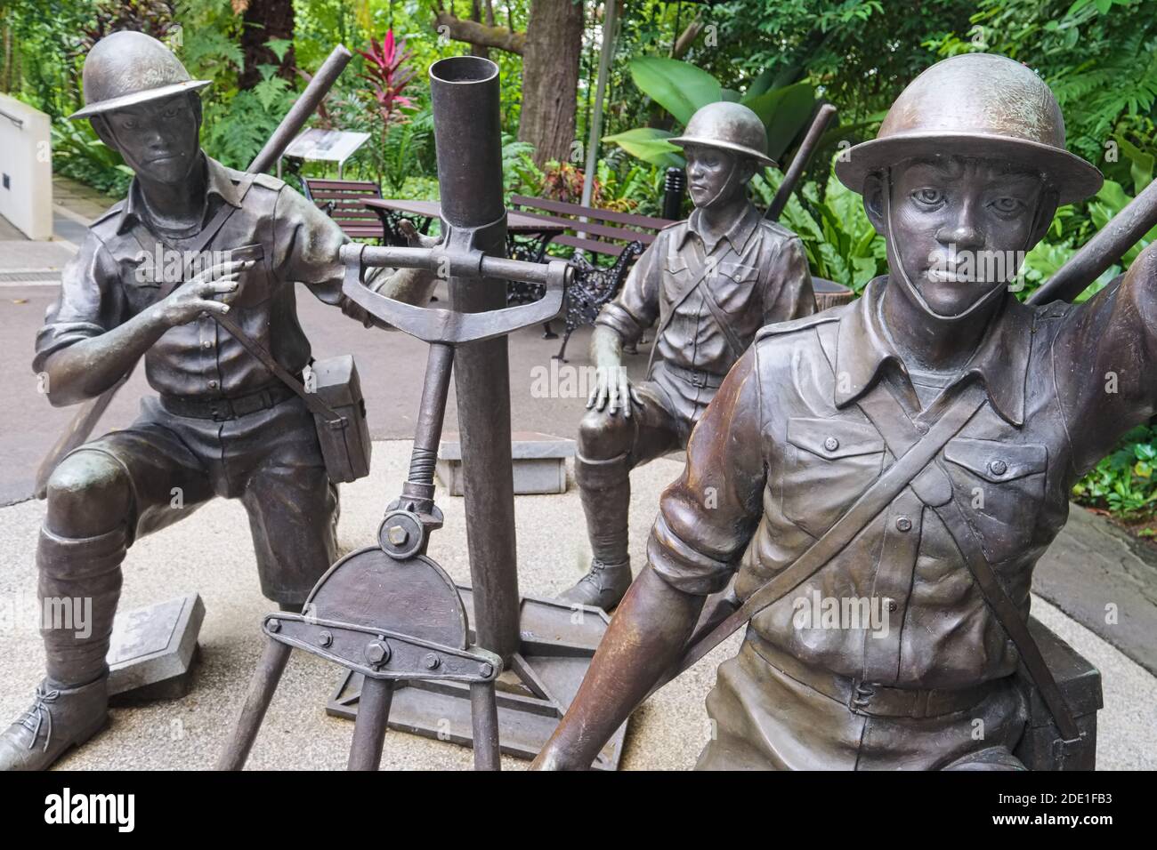 Figures in Labrador Nature Reserve (Labrador Park), Singapore ...