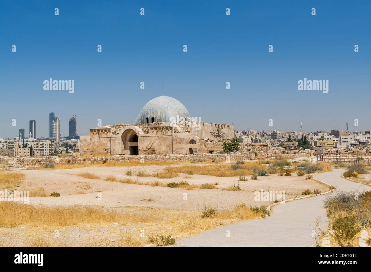 Umayyad Palace in the Amman Citadel, a historical site at the center of ...