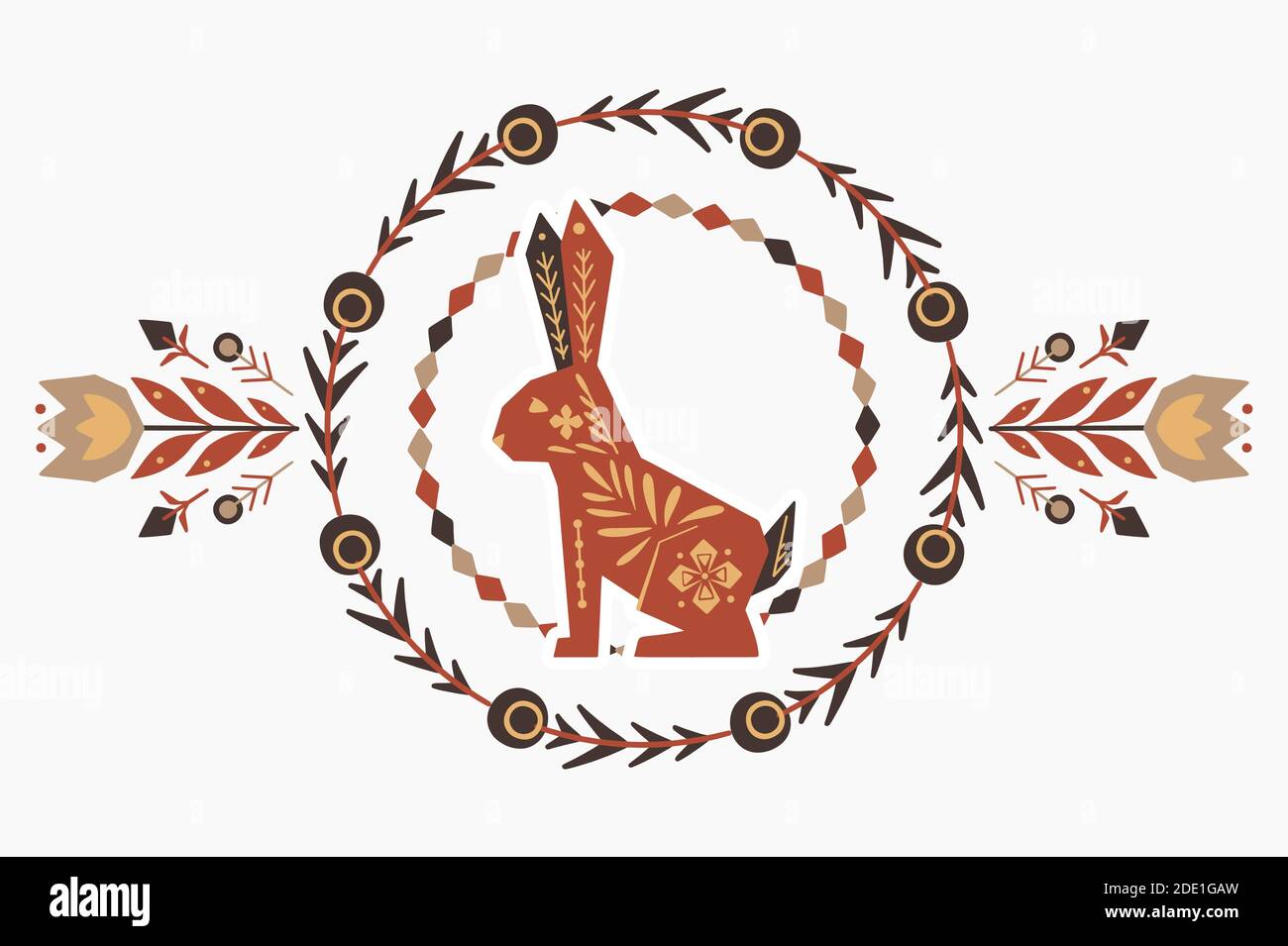Tribal Rabbit Art