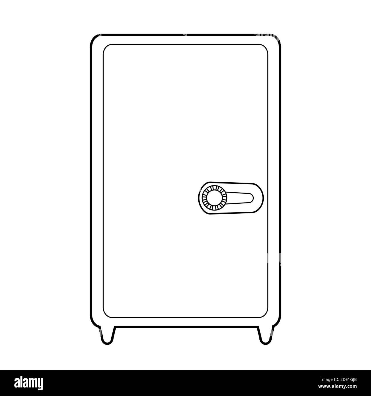 Vertical contour safe with lock. Recessed and portable safes. Security ...