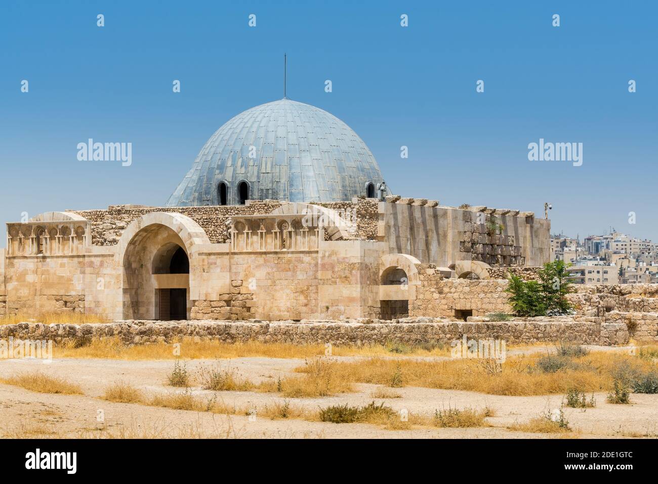 Umayyad Palace in the Amman Citadel, a historical site at the center of ...