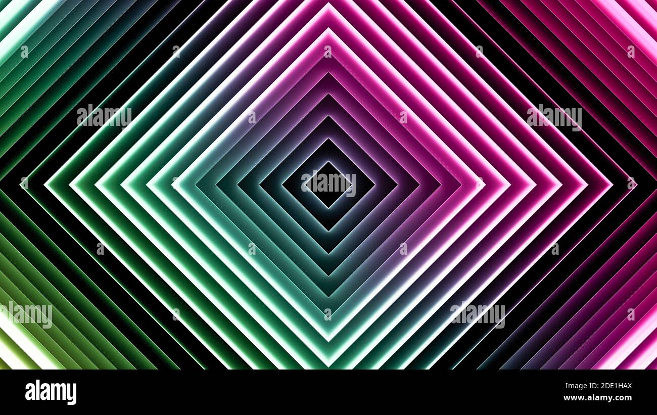 Abstract neon background of squares Stock Photo - Alamy