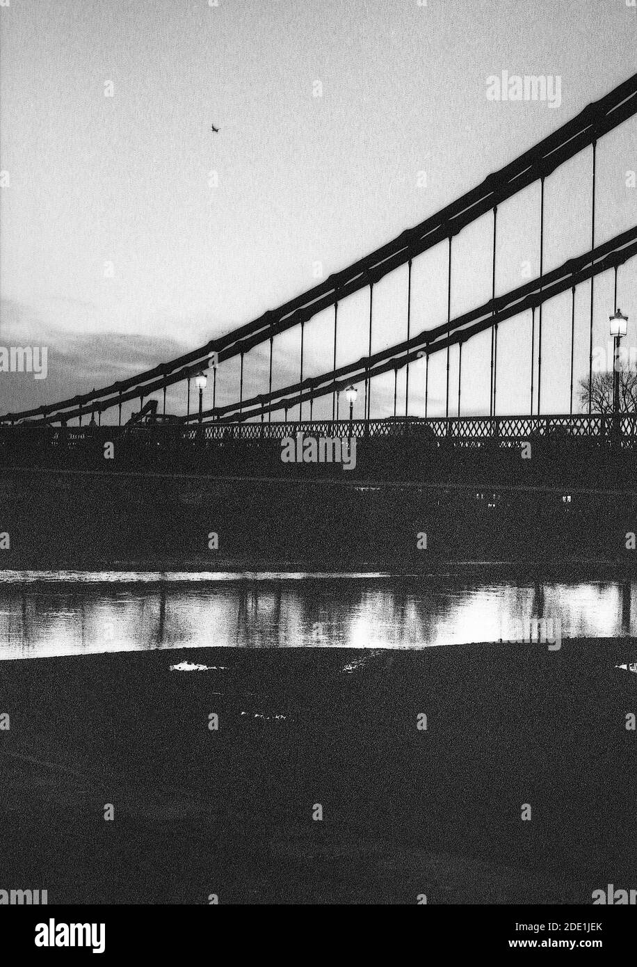 Hammersmith Bridge circa 1984 Stock Photo - Alamy