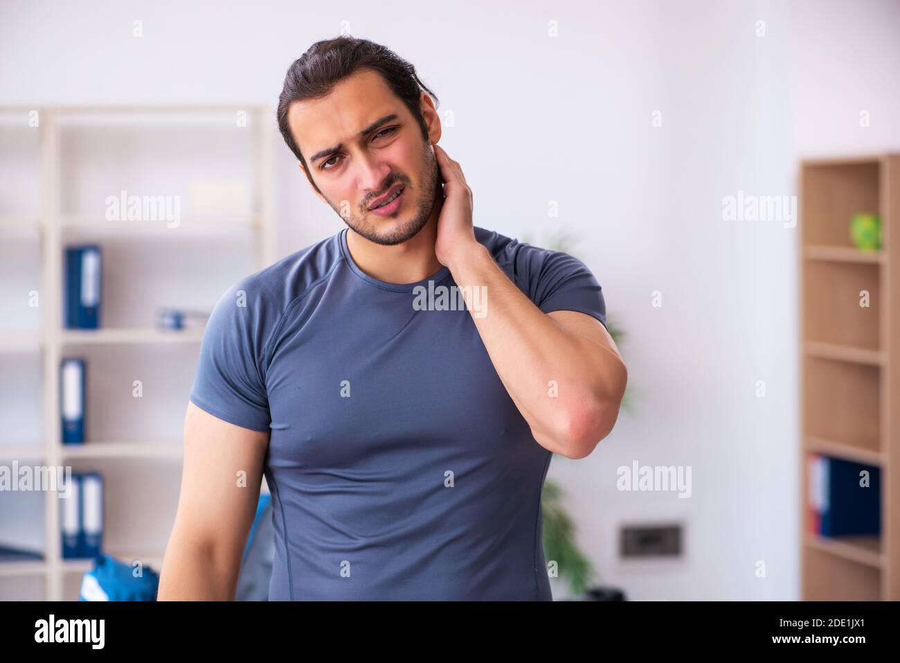 Man neck exercises gym hi-res stock photography and images - Alamy